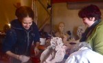 How to Make Abstract Sculpture in Clay; working solid and hollowing out ...
