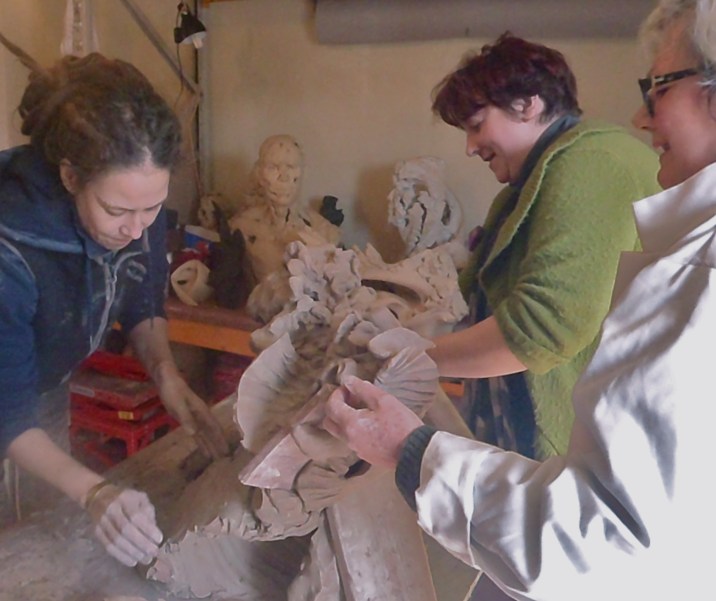 How to Make Abstract Sculpture in Clay; working solid and hollowing out ...