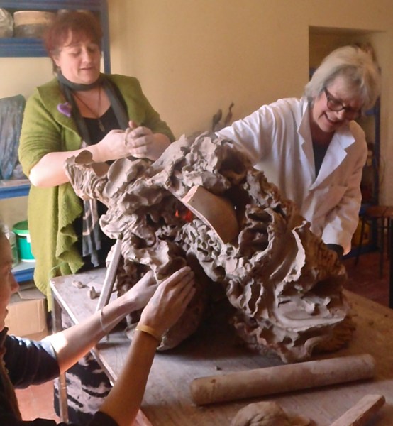 How to Make Abstract Sculpture in Clay; working solid and hollowing out ...