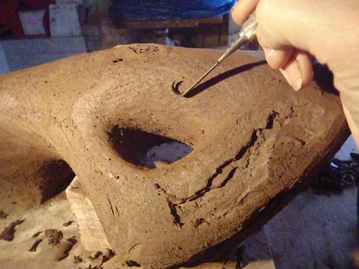 How to Make Abstract Sculpture in Clay; working solid and hollowing out ...